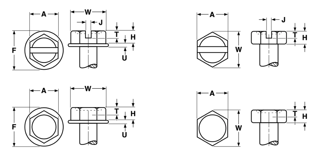 Hex Head Machine Screws | Screws | Nickel Systems