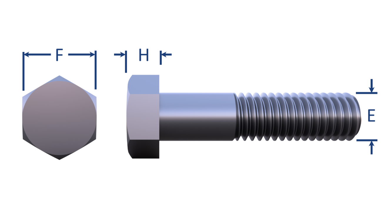 Hex Head Bolts Available | Bolts | Nickel Systems