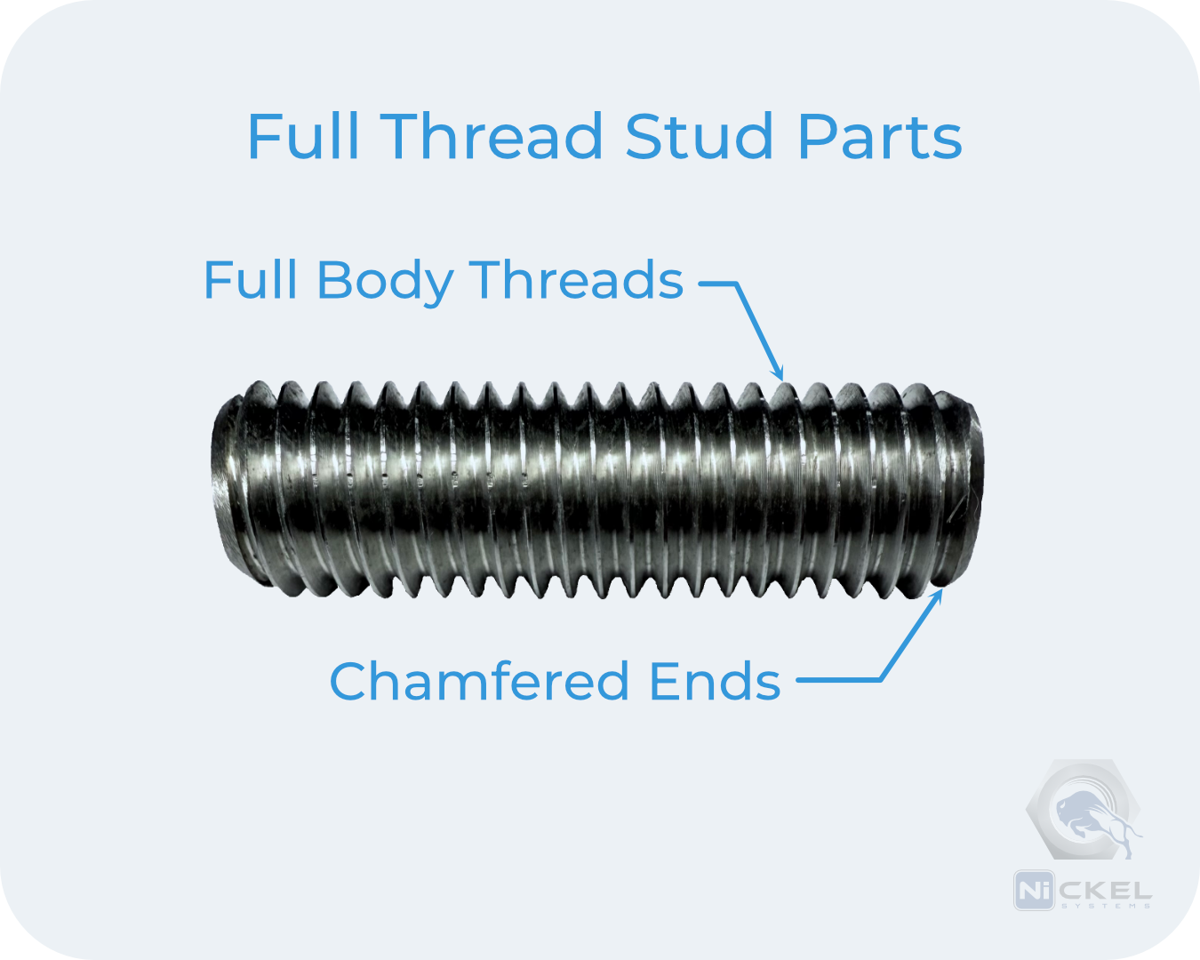 Full thread studs | Studs | Nickel Systems